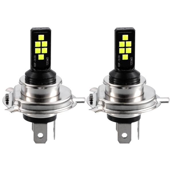 【本商品は海外出荷】お届けは通常20-30日を頂いております。適用 - H4 LEDフォグライト、12個3030チップが搭載され、明るくて小型です。機能 - LEDフォグランプは霧を容易に透過することができ、視認性を向上させることができます...
