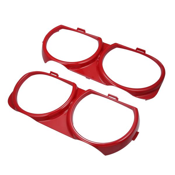 【本商品は海外出荷】お届けは通常20-30日を頂いております。正確なフィット感-OE番号:68259055AB、68259054AB。ヘッドライトトリムリングは互換性があります。Dodgeに対応 Chall enger 2015-2022に...