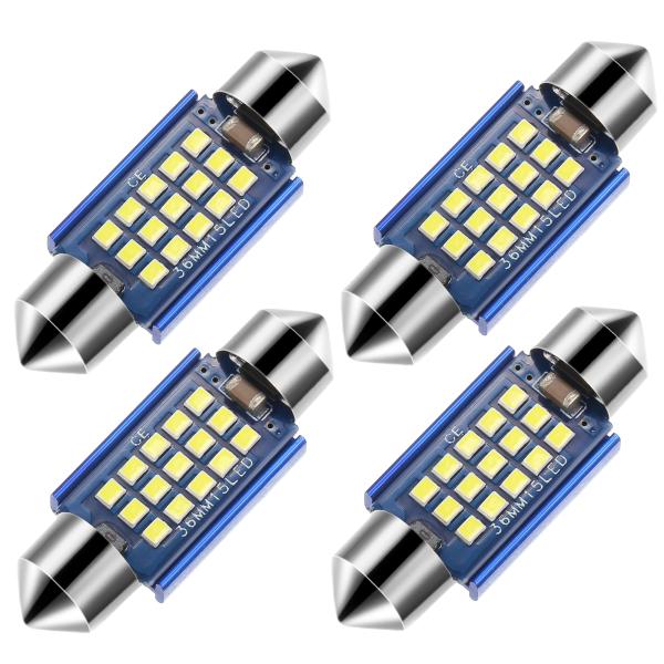 【本商品は海外出荷】お届けは通常20-30日を頂いております。適用 - 36mmLEDイルミネーション電球は、元のハロゲンランプの大きさに応じて、1つまたは複数のアプリケーションに使用することができます：内部マップランプ、トップランプ、スト...