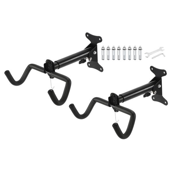 【本商品は海外出荷】お届けは通常20-30日を頂いております。拡張可能な長さ-当社の自転車ラックには取り外し可能なフックがあり、長さは27cmから34cmまで調整でき、壁からの距離を柔軟に調整でき、タイヤが壁を汚すのを防ぎ、マウンテンバイク...