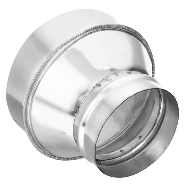 【本商品は海外出荷】お届けは通常20-30日を頂いております。外径：150x100mm(大*小);サイズ：120x0.6mm(高さ*厚さ)よい材料:ダクトレデューサーコネクタアダプターは亜鉛メッキ鉄板でできており、錆びにくく、耐腐食性、耐久...