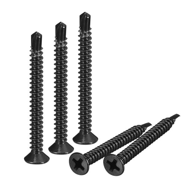 【本商品は海外出荷】お届けは通常20-30日を頂いております。ネジ直径: #7(ST3.9); 長さ: 1-1/2"(38mm); ねじ頭サイズ: 7.3 x 2.4mm / 0.29" x 0.09"(DxT); ピッチ: 1.3 mm;...