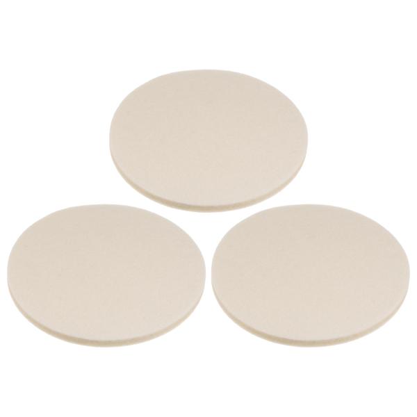 【本商品は海外出荷】お届けは通常20-30日を頂いております。サイズ - カラー: ホワイト、直径: 125 mm、厚さ:8 mm、3 x 羊毛フェルト研磨パッド材料 - 良質のウール素材で作られたウールフェルトは柔らかく弾力性があり、天然...