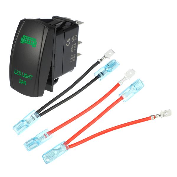 【本商品は海外出荷】お届けは通常20-30日を頂いております。ユニバーサルフィット：ほとんどの車、トラック、RV、オートバイ、ボート、船舶、ATV、UTV、RZRに対応。特徴：IP65防水、防塵、耐久性があり、壊れたロッカースイッチの代替品...