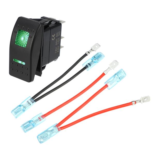 【本商品は海外出荷】お届けは通常20-30日を頂いております。ユニバーサルフィット：ほとんどの車、トラック、RV、オートバイ、ボート、船舶、ATV、UTV、RZRに対応。特徴：IP65防水、防塵、耐久性があり、壊れたロッカースイッチの代替品...