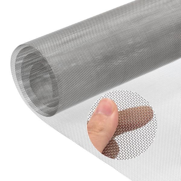 【本商品は海外出荷】お届けは通常20-30日を頂いております。この商品について：1個xメタルメッシュスクリーン、120cmx40cm、20メッシュ、1mmの穴、0.3mmのチューブ直径、圧着ブレード。耐久性素材：当社の金網スクリーンは304...