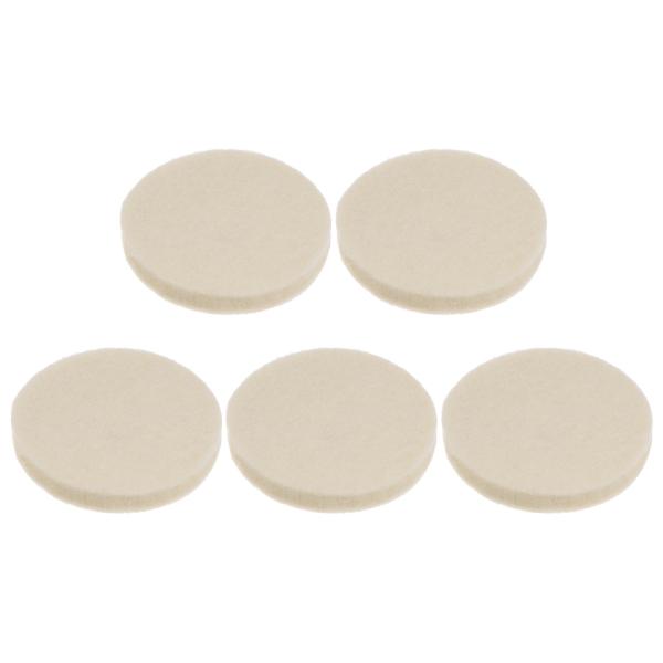 【本商品は海外出荷】お届けは通常20-30日を頂いております。サイズ-色:ホワイト、直径:50 mm、厚さ:8 mm、5 x 羊毛フェルト研磨パッド材質-良品質のウール素材で作られており、ウールフェルトは柔らかく弾力性があり、天然素材です。...