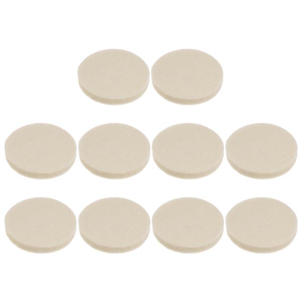 【本商品は海外出荷】お届けは通常20-30日を頂いております。サイズ-色:ホワイト、直径:50 mm、厚さ:8 mm、10 x 羊毛フェルト研磨パッド材質-良品質のウール素材で作られており、ウールフェルトは柔らかく弾力性があり、天然素材です...