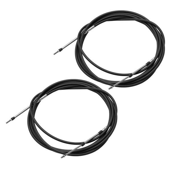 【本商品は海外出荷】お届けは通常20-30日を頂いております。長さ:5.2 M/17ft/205", スレッドサイズ:M5x0.8, カラー:ブラック、シルバートーン適合車種:船外機ボートモーターステアリングシステムなどの場合。ご注文前に元...