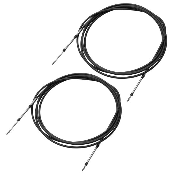 【本商品は海外出荷】お届けは通常20-30日を頂いております。長さ:5.8 M/19ft/228", スレッドサイズ:M5x0.8, カラー:ブラック、シルバートーン適合車種:船外機ボートモーターステアリングシステムなどの場合。ご注文前に元...