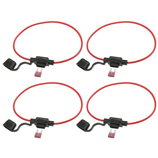 【本商品は海外出荷】お届けは通常20-30日を頂いております。18ゲージのルー プレッド絶縁ワイヤ。ミニヒューズ用のインラインヒューズホルダーには、40Aヒューズが付属しています。耐水性のゴムキャップを採用しています。車、ボート、トラックな...