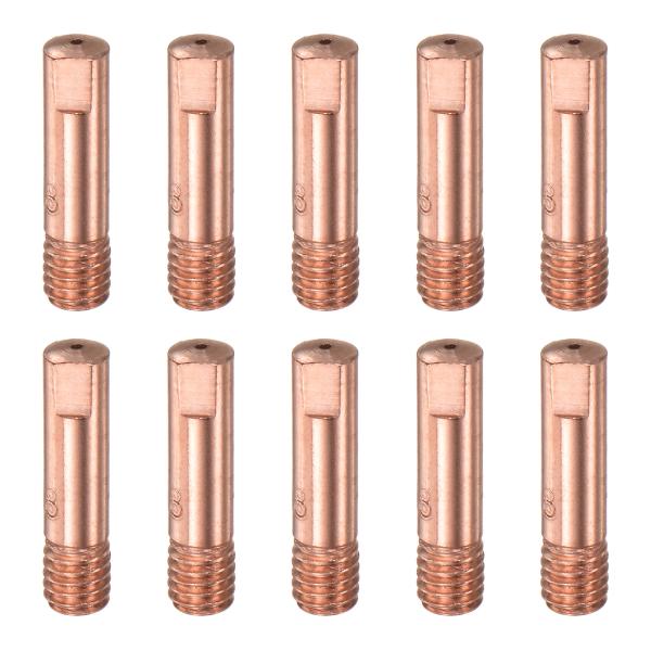 【本商品は海外出荷】お届けは通常20-30日を頂いております。サイズ-長さ:25mm、ボア径:0.9mm、直径:6mm、プロセス処理:冷間鍛造、接続ネジ:M6*6mm材質-赤銅から作られた接点チップは優れた導電性、熱伝導性、延性、耐食性を示...