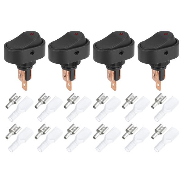 【本商品は海外出荷】お届けは通常20-30日を頂いております。商品名: ロッカースイッチ, タイプ: オンオフ (SPST), 電流および電圧: DC 12V/30A, 動作温度範囲: -20 to 80°C.寸法: 4.3x3.1x2.0...