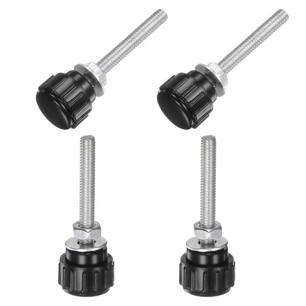 【本商品は海外出荷】お届けは通常20-30日を頂いております。ニュル付きクランピングノブ：ねじサイズ：M4（0.7mmピッチ）；ねじ長さ：30mm / 1.18"；ヘッド直径：14mm / 0.55"；全長：42mm / 1.65"；カラー...