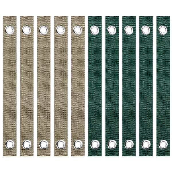 【本商品は海外出荷】お届けは通常20-30日を頂いております。カラー：緑、タン；サイズ：40 x 3.8cm / 15.8 x 1.5"（長さ×幅）；パッキングリスト：6本の木のストラップ（各色10本ずつ）&amp;#10;利点：ナイロンウ...