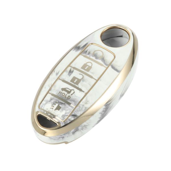 【本商品は海外出荷】お届けは通常20-30日を頂いております。正確なフィット - スマートキーフォブケースカバーは、Nis sanに対応Altimaに対応マキシマムラーノローグセントラ370zパスファインダー、Infi nitiに対応QX6...