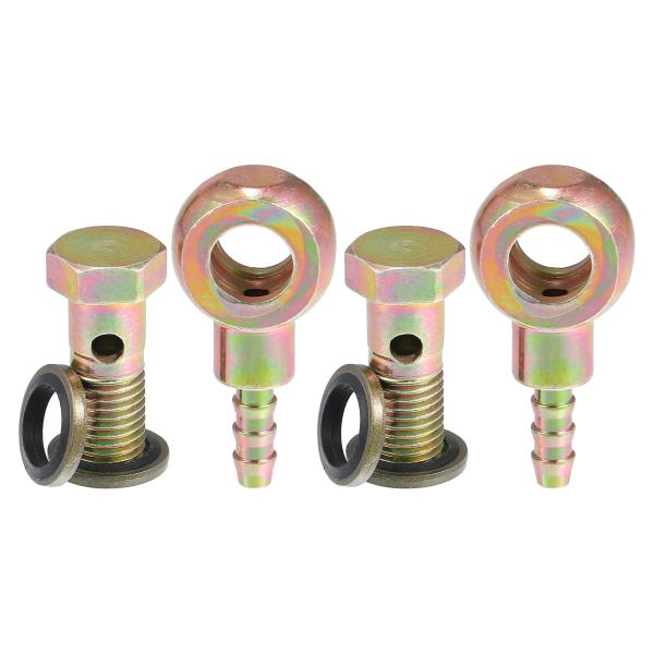 【本商品は海外出荷】お届けは通常20-30日を頂いております。適用車種 - 炭素鋼製ターボブレーキラインボルトアダプターキットは、M10x1.25スレッドサイズ、ボルトアダプターサイズ：31x15mm / 1.22"x0.59"（長さ×幅）...