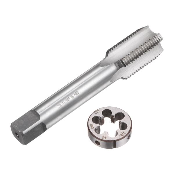 【本商品は海外出荷】お届けは通常20-30日を頂いております。タップ＆ダイスセット：スレッドサイズ：7/8-14 UNF（右手）；タップスクエアシャンク幅：12.5mm / 0.49インチ；タップスレッド長：34mm / 1.34インチ；タ...