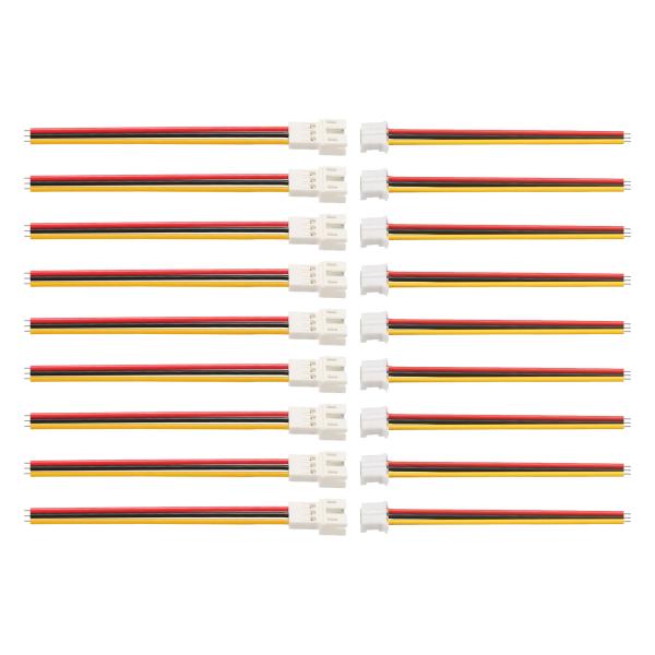 【本商品は海外出荷】お届けは通常20-30日を頂いております。このコネクターケーブルは、2mmの間隔を持つ3ピンのメス/オスコネクターを備えたシリコンワイヤーで作られています。電線コネクターは、電源コードやケーブルに適しており、優れたパフォ...