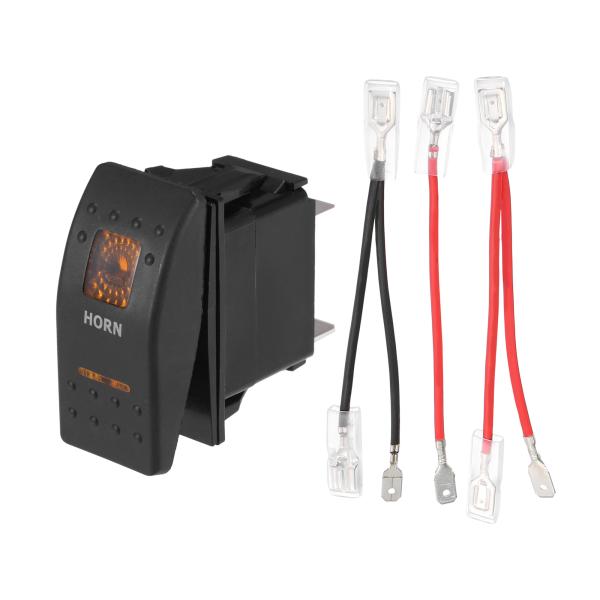 【本商品は海外出荷】お届けは通常20-30日を頂いております。ユニバーサルフィット - UTVホーンロッカースイッチモーメンタリーは、ほとんどの自動車、車両、船舶、トラッ ク、トレーラー、キャラバン、RV、SUV、ATV、UTVに対応してい...