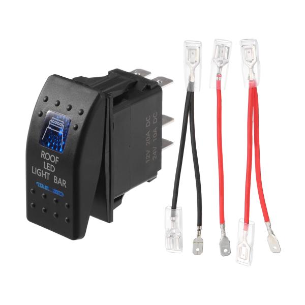 【本商品は海外出荷】お届けは通常20-30日を頂いております。ユニバーサルフィット-ルーフLEDライトバーロッカースイッチトグルは、ほとんどの自動車、車両、船舶、トラッ ク、トレーラー、キャラバン、RV、SUV、ATV、UTVに対応していま...