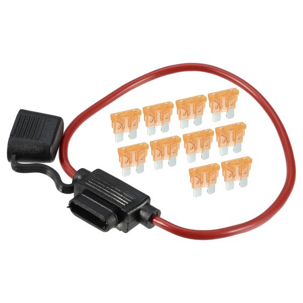 【本商品は海外出荷】お届けは通常20-30日を頂いております。交換用 - 電流：5A；ワイヤー長さ：11.02インチ；ワイヤー直径：0.16インチ；ヒューズホルダーサイズ：1.61インチx0.87インチ；ヒューズサイズ：0.75インチx0....