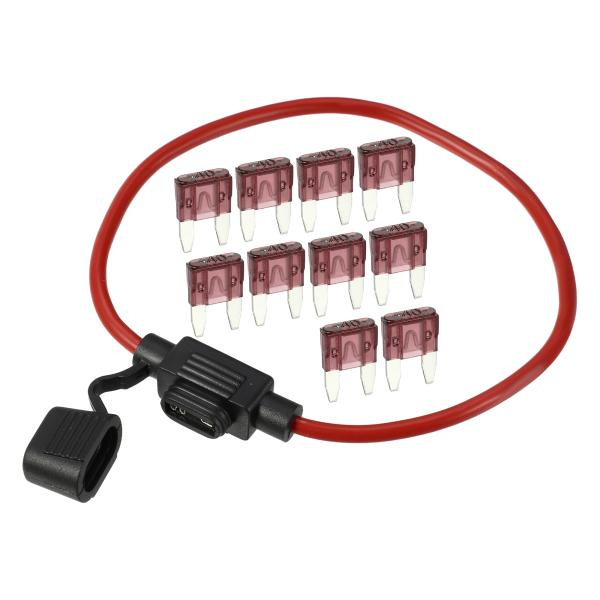 【本商品は海外出荷】お届けは通常20-30日を頂いております。交換用 - 電流：40A；ワイヤー長さ：9.84インチ；ワイヤー直径：0.16インチ；ヒューズホルダーサイズ：1.50インチx0.98インチ；ヒューズサイズ：0.63インチx0....