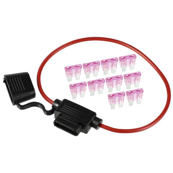 【本商品は海外出荷】お届けは通常20-30日を頂いております。交換用 - 電流：3A；ワイヤー長さ：11.02インチ；ワイヤー直径：0.16インチ；ヒューズホルダーサイズ：1.61インチx0.87インチ；ヒューズサイズ：0.75インチx0....