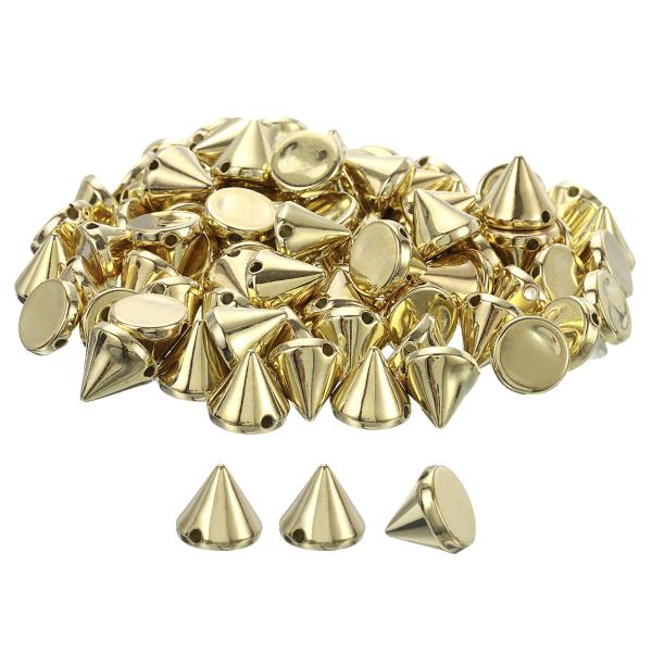 【本商品は海外出荷】お届けは通常20-30日を頂いております。DIYコーンスパ-イクスタッズ - パッケージには200個のパンクリベットアクリルスパ-イクコーンスタッズが含まれており、長さ：8mm / 0.31"、幅：8mm / 0.31"...