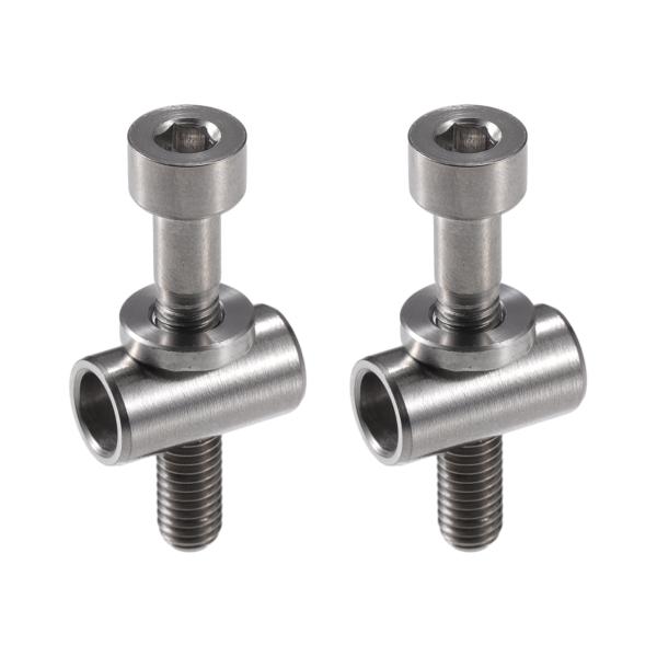 【本商品は海外出荷】お届けは通常20-30日を頂いております。ユニバーサルフィット: 2セットのユニバーサルチタン合金シートポスト サイクリング スクリュー バイク 自転車 シートポスト クランプ チューブ ボルト ナット ワッシャーで自転...