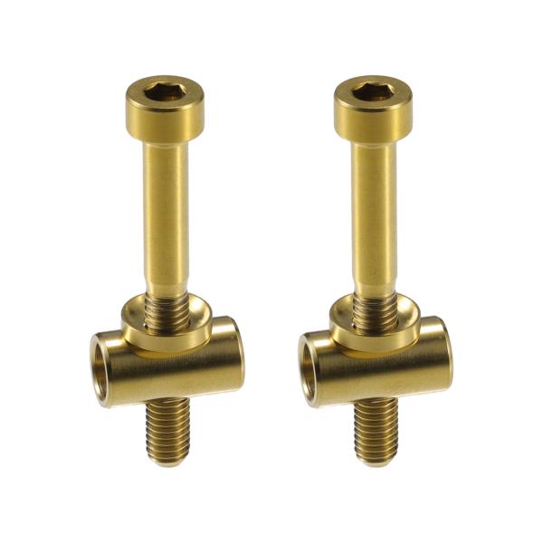 【本商品は海外出荷】お届けは通常20-30日を頂いております。ユニバーサルフィット: 2個セットのユニバーサルチタン合金シートポスト サイクリング スクリュー バイク 自転車 シートポスト クランプ チューブ ボルト ナット ワッシャーで自...