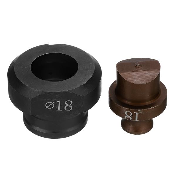 【本商品は海外出荷】お届けは通常20-30日を頂いております。サイズ - 上ダイスの高さ：31.5mm、上穴の直径：18mm、下ダイスの高さ：28mm、下ダイスの直径：39mm。素材 - 良い品質な60Si2Mnスプリング鋼製で、油圧穴パン...