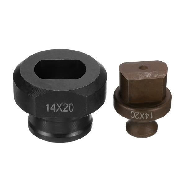 【本商品は海外出荷】お届けは通常20-30日を頂いております。サイズ - 上ダイの高さ：31.5mm、上穴径：Φ14×20mm、下ダイの高さ：28mm、下ダイの直径：39mm。素材 - 良い品質な60Si2Mnスプリング鋼製で、油圧穴パンチ...