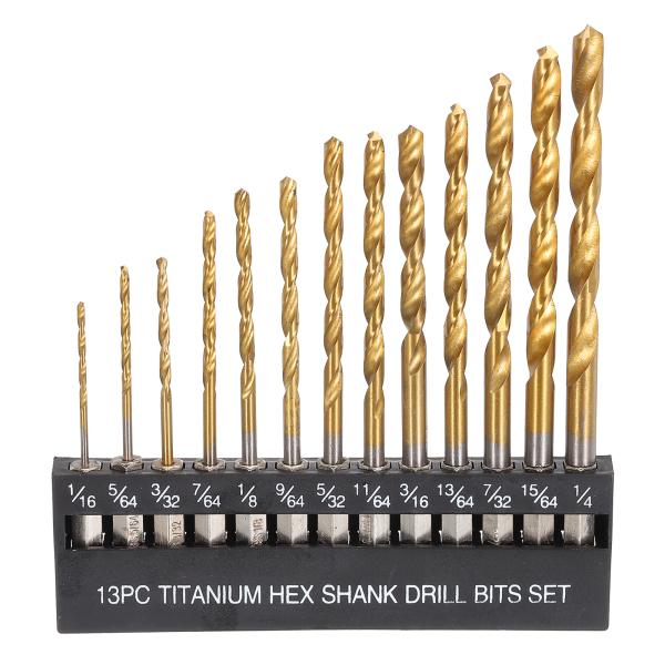 【本商品は海外出荷】お届けは通常20-30日を頂いております。サイズ - ドリル直径: 1/16インチ、5/64インチ、3/32インチ、7/64インチ、1/8インチ、9/64インチ、5/32インチ、11/64インチ、3/16インチ、13/6...