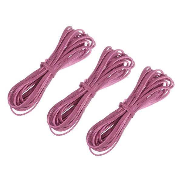 【本商品は海外出荷】お届けは通常20-30日を頂いております。[サイズ]-幅2.6mm、厚さ1.6mm、長さ5.47ヤード/5メートルのレザーコードストリングです。切断可能で、さまざまな長さにカットして様々なニーズに対応できます。[柔らかく...