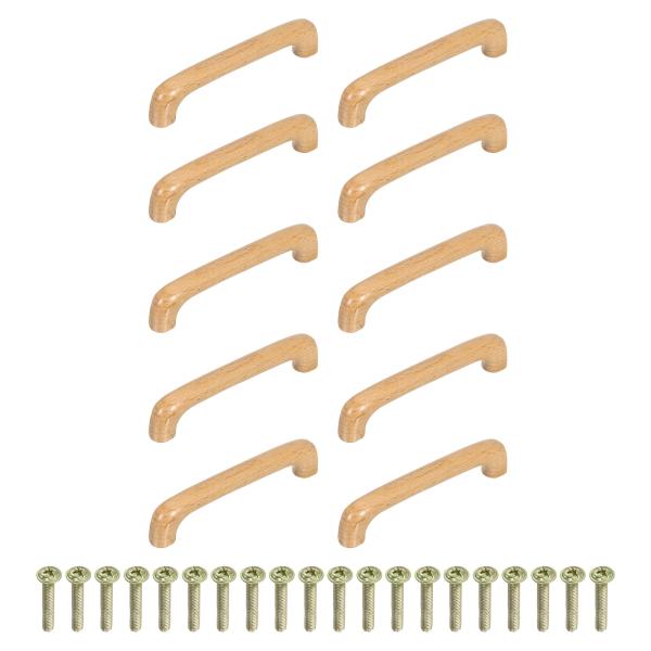 【本商品は海外出荷】お届けは通常20-30日を頂いております。[木製キャビネット取っ手] - 取り付け穴中心間隔：3.78"（96mm）；全体サイズ：4.29x0.47x0.98" / 109x12x25 mm（長さx幅x高さ）；木製引き出...