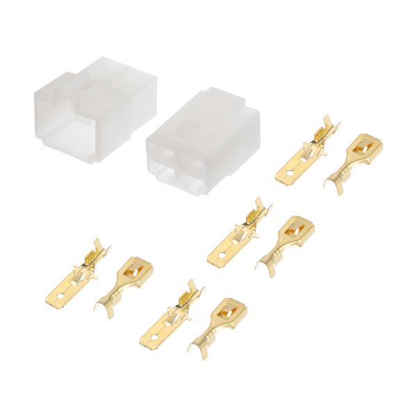 【本商品は海外出荷】お届けは通常20-30日を頂いております。交換用 - 4ピンウェイ端子コネクタは、オートバイ、トラック、船舶、ジェットスキー、スクーター、車両、ボートなどのさまざまなワイヤーコネクタに適しています。機能 - コネクタキッ...