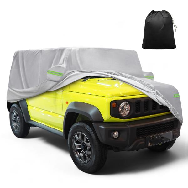 【本商品は海外出荷】お届けは通常20-30日を頂いております。【大切な愛車を保護】ジムニーJB64W/JB74W専用の車カバーで完璧にガード！雨、鳥の糞、霧、ホコリ、ガスから愛車ボディをしっかり守ります。梅雨時の湿気や酸性雨からも保護し、紫...