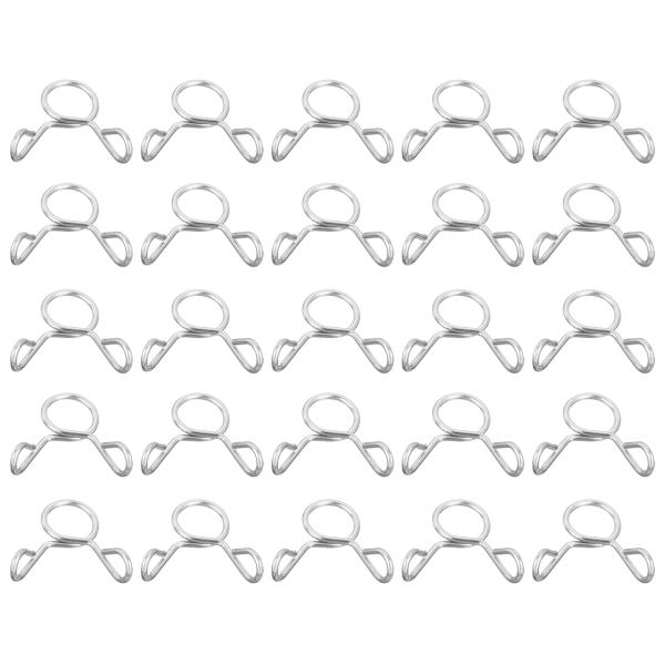 【本商品は海外出荷】お届けは通常20-30日を頂いております。パッケージとサイズ：素材：304ステンレス鋼、最大開口内径：8.2mm / 0.32"、内径：7mm / 0.28"、ワイヤー径：1.1mm / 0.04"、パッケージ内容：25...