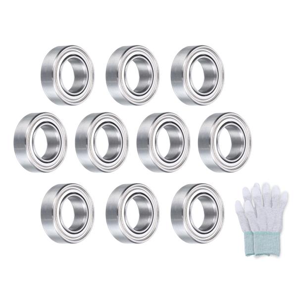 【本商品は海外出荷】お届けは通常20-30日を頂いております。提供内容: 汚れや残留物から手を保護するカーボンファイバー指コーティンググローブ1ペアとディープグルーブボールベアリング10個が含まれます。内径（d）: 7mm /0.3"; 外...