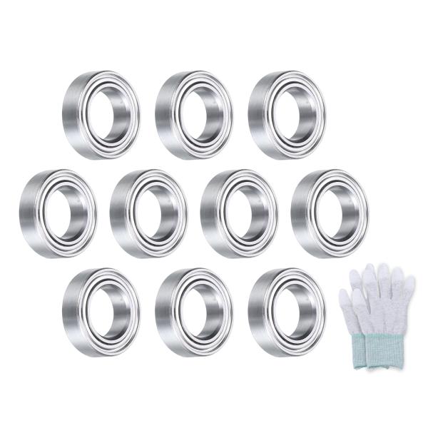 【本商品は海外出荷】お届けは通常20-30日を頂いております。提供内容: 汚れや残留物から手を保護するカーボンファイバー指コーティンググローブ1ペアとディープグルーブボールベアリング10個が付属します。内径（d）: 8mm /0.3"; 外...