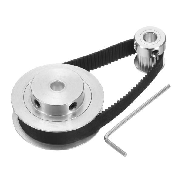 【本商品は海外出荷】お届けは通常20-30日を頂いております。パッケージ内容: 60 歯 同期ホイール 1個、20 歯 同期ホイール 1個、タイミングベルト 1個 長さ 280mm 幅 6mm、ネジ 2本、M2 六角レンチ 1個。素材: 同...