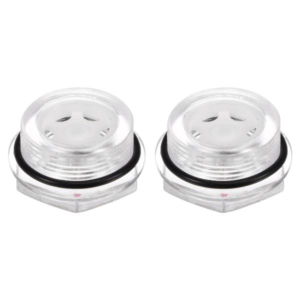 【本商品は海外出荷】お届けは通常20-30日を頂いております。サイズ - スレッドサイズ：M30 x 1.5mm；全体サイズ：36 x 18mm / 1.42" x 0.71"（D*H）；パッケージ内容：オイルレベルサイトガラス2個素材 -...