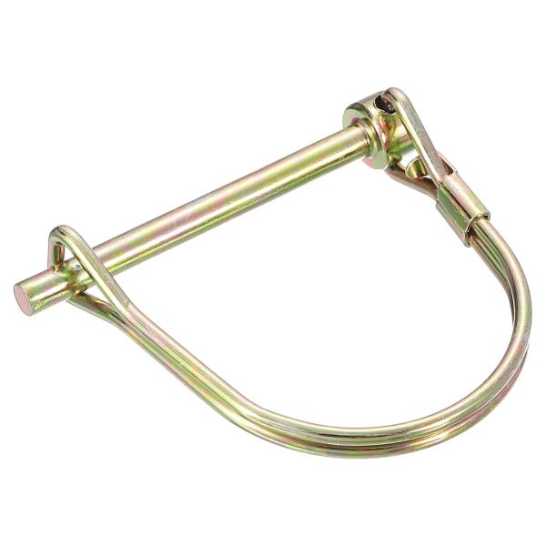 【本商品は海外出荷】お届けは通常20-30日を頂いております。[サイズ] ピン直径:4.5mm; ピン長さ:50mm; コイル内長：40mm; コイル内幅：42mm; リングの厚さ:2mm; パケージ内容：1個 x リング付きリンチピン[材...