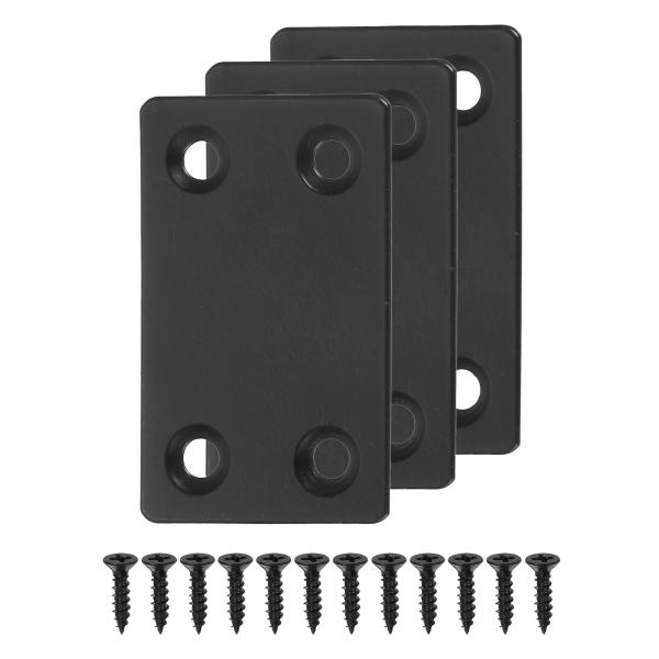 【本商品は海外出荷】お届けは通常20-30日を頂いております。[フラットメンディングプレート] キャビネットヒンジ修理プレートの穴の直径は5mm/0.2"で、全体サイズは38x60x1.8mm/1.5x2.36x0.07"(L*W*T)で、...