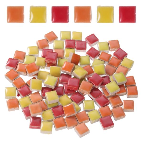 【本商品は海外出荷】お届けは通常20-30日を頂いております。パッケージに含まれるもの: 7.05oz/200gのスクエアセラミックモザイクタイル約205個。0.4"x0.4"/1x1cm、厚さ0.2"(5.5mm)。質の高い素材: これら...