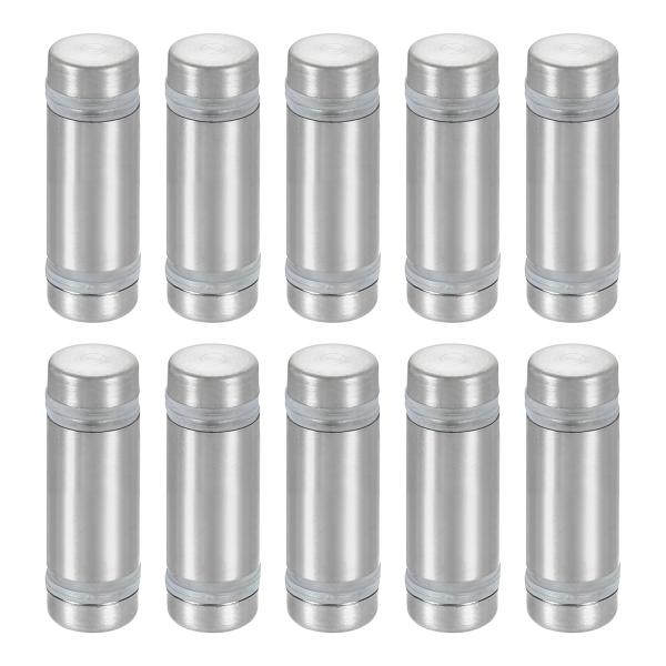 【本商品は海外出荷】お届けは通常20-30日を頂いております。[看板スタンドオフネジ] これらの広告ネジのネジサイズは8x15 mm(D*L)、本体の長さは20 mm、キャップの厚さは4.5 mm、最大パネル厚は8 mm、全体のサイズは12...