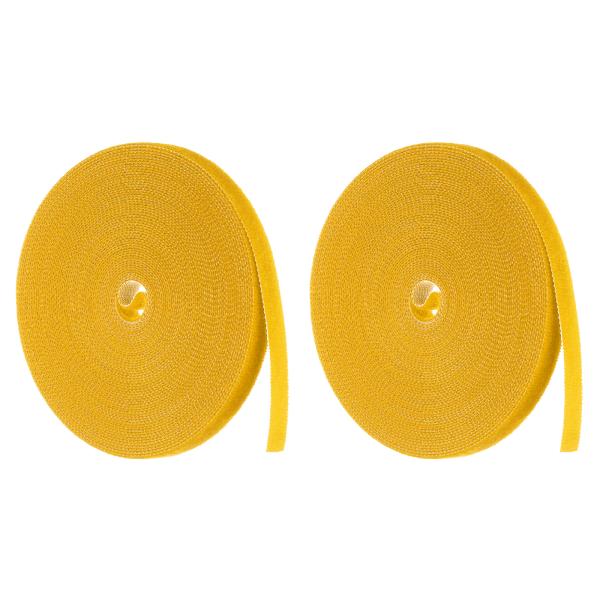 【本商品は海外出荷】お届けは通常20-30日を頂いております。サイズ - 長さ33ft(10m)、幅0.4"(10mm)のこのイエロープラントタイは簡単に切断でき、必要に応じて任意の長さに切断できます。ガーデンプラントタイプテープはフックと...