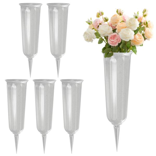 【本商品は海外出荷】お届けは通常20-30日を頂いております。[多目的使用] - この花コーン花瓶は、メモリアル装飾、葬儀装飾、墓地の装飾などに使用できます。屋外のパーティー装飾、結婚式の装飾、その他のイベントの装飾にも使用でき、DIYの花...