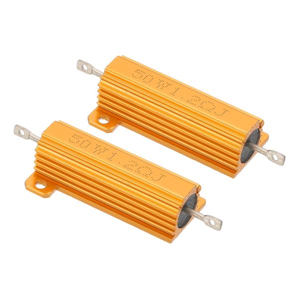 【本商品は海外出荷】お届けは通常20-30日を頂いております。カラー：金色; 材質: アルミニウム; 電力: 50W; 抵抗：1.2 ohm; 許容範囲：5%; 取り付けタイプ: ネジで固定されたシャーシ; 合計サイズ：50 x 27 x ...